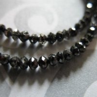 For Sale: 5-50 Pcs / 2-2.5 Mm Black Diamond Beads Diamond... | Beadage