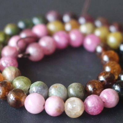 Tourmaline Round Beads For Sale | Beadage