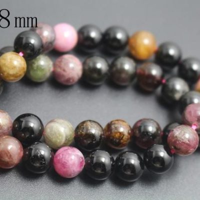 Tourmaline Round Beads For Sale | Beadage