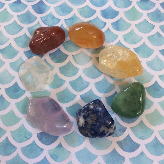 7 Chakra Stones, Raw Chakra Crystal Sets | Beadage