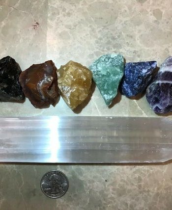 7 Chakra Stones, Raw Chakra Crystal Sets | Beadage