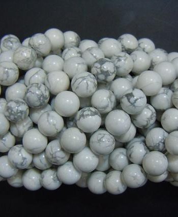 For Sale: Howlite White Beads - White Stone Beads - White... | Beadage