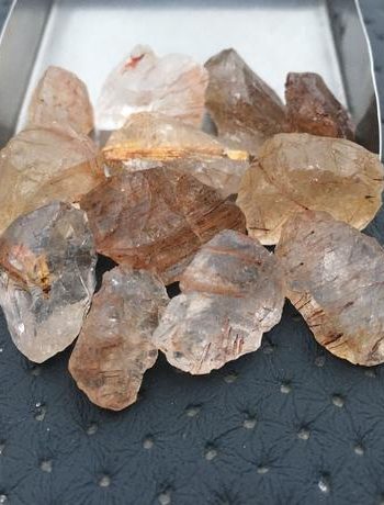 For Sale: Golden Rutilated Quartz - Raw Rutilated Quartz Crystal...