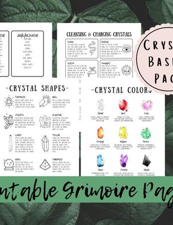 Printable Crystal Cards, Pages, & Posters | Beadage