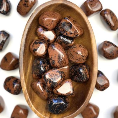 For Sale: Tumbled Mahogany Obsidian Full Moon Charged Chakra...