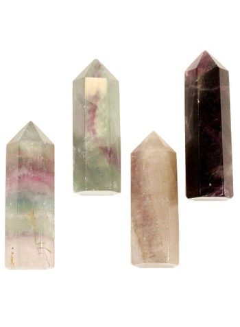 For Sale: Rainbow Fluorite Crystal Point - Polished Fluorite...