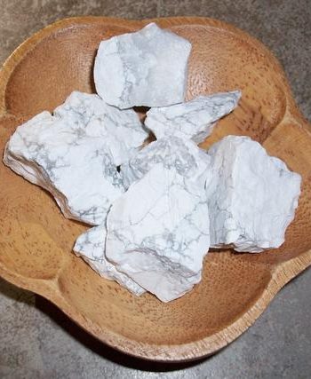 For Sale: Raw White Howlite Stone - White Howlite Crystal