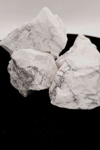 For Sale: Raw White Howlite Stone - White Howlite Crystal