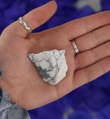 For Sale: Raw White Howlite Stone - White Howlite Crystal