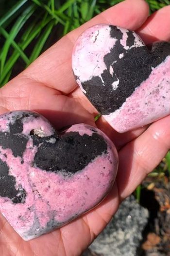 For Sale: Rhodonite Tumbled Stones - Multiple Sizes - Tumbled...