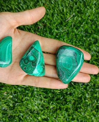For Sale: Elephant Reconstituted Malachite Gemstone Figurines...