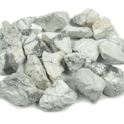 For Sale: Raw White Howlite Stone - White Howlite Crystal