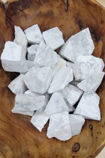 For Sale: Raw White Howlite Stone - White Howlite Crystal