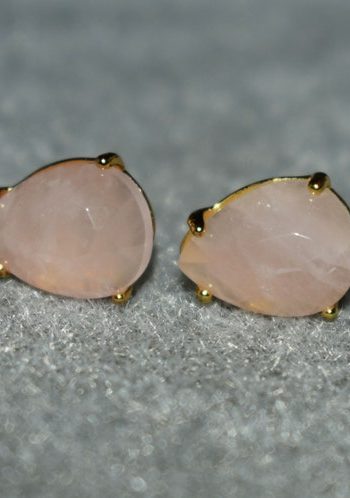 Rose Quartz Earrings For Sale | Beadage
