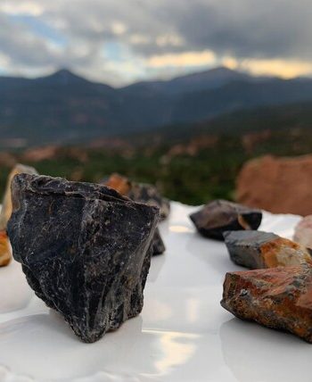 For Sale: Raw Black Onyx Stone - Raw Onyx Stone (0.5"