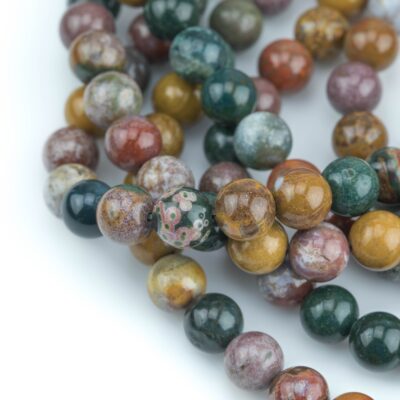 For Sale: Natural Ocean Jasper High Quality In Round 6mm 8mm...