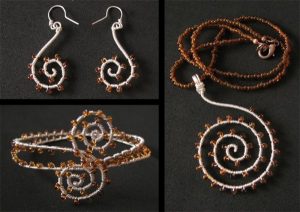 Snails Wire Wrapped Jewelry Set - Jewelry Making Ideas | Beadage